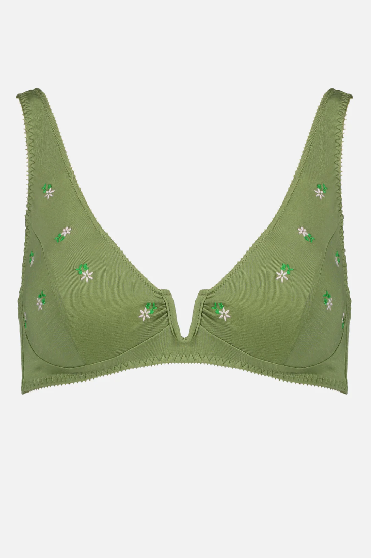 VIDERIS - SARAH BRA - OLIVE BLOSSOM – The Luxe Edit
