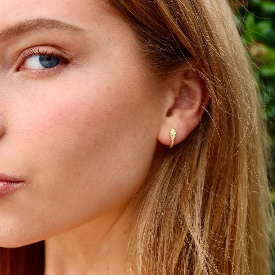 DANE JEWELLERY - SNAKE HUGGIES - GOLD – The Luxe Edit